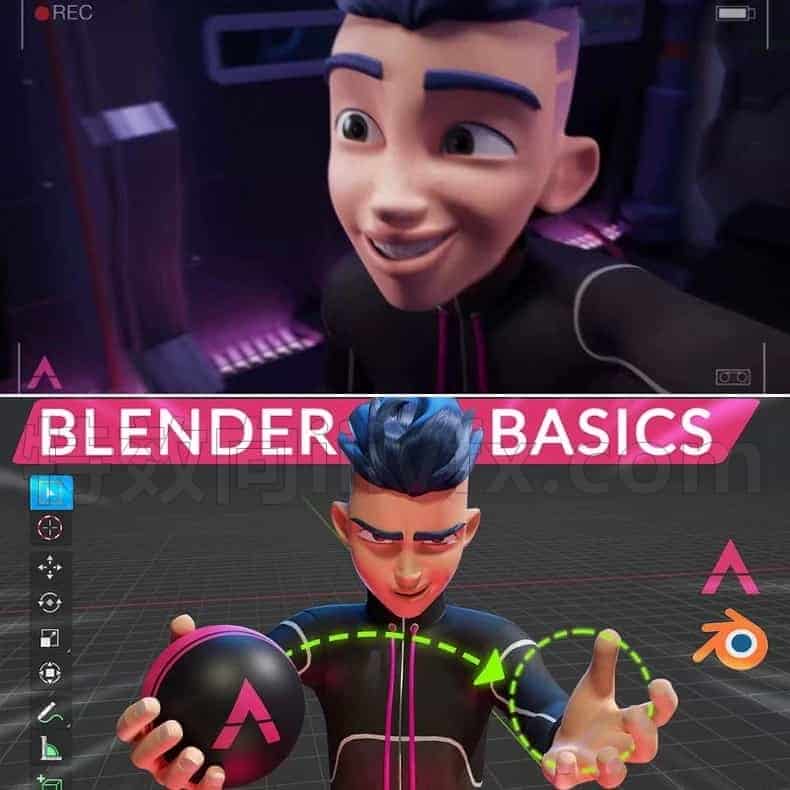 blender基础动画教程！ANIMATION TOAnimate COURSE从动画基础小白到高级角色绑定动画教程！ - B站/公众号:特效向